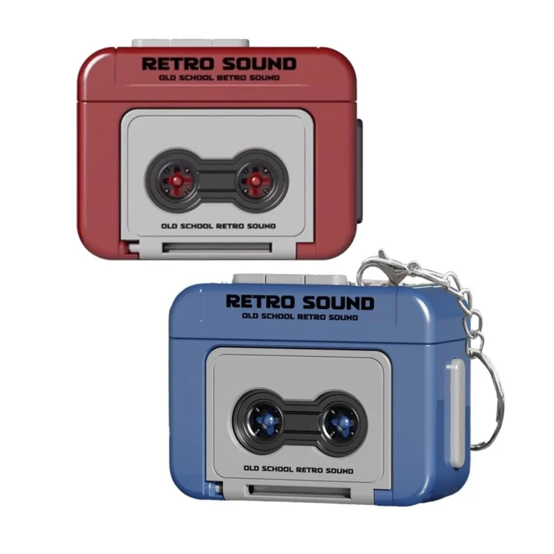 Mini Retro Recorder Tape Keychain Creative Tape Recorder Keychain with ...