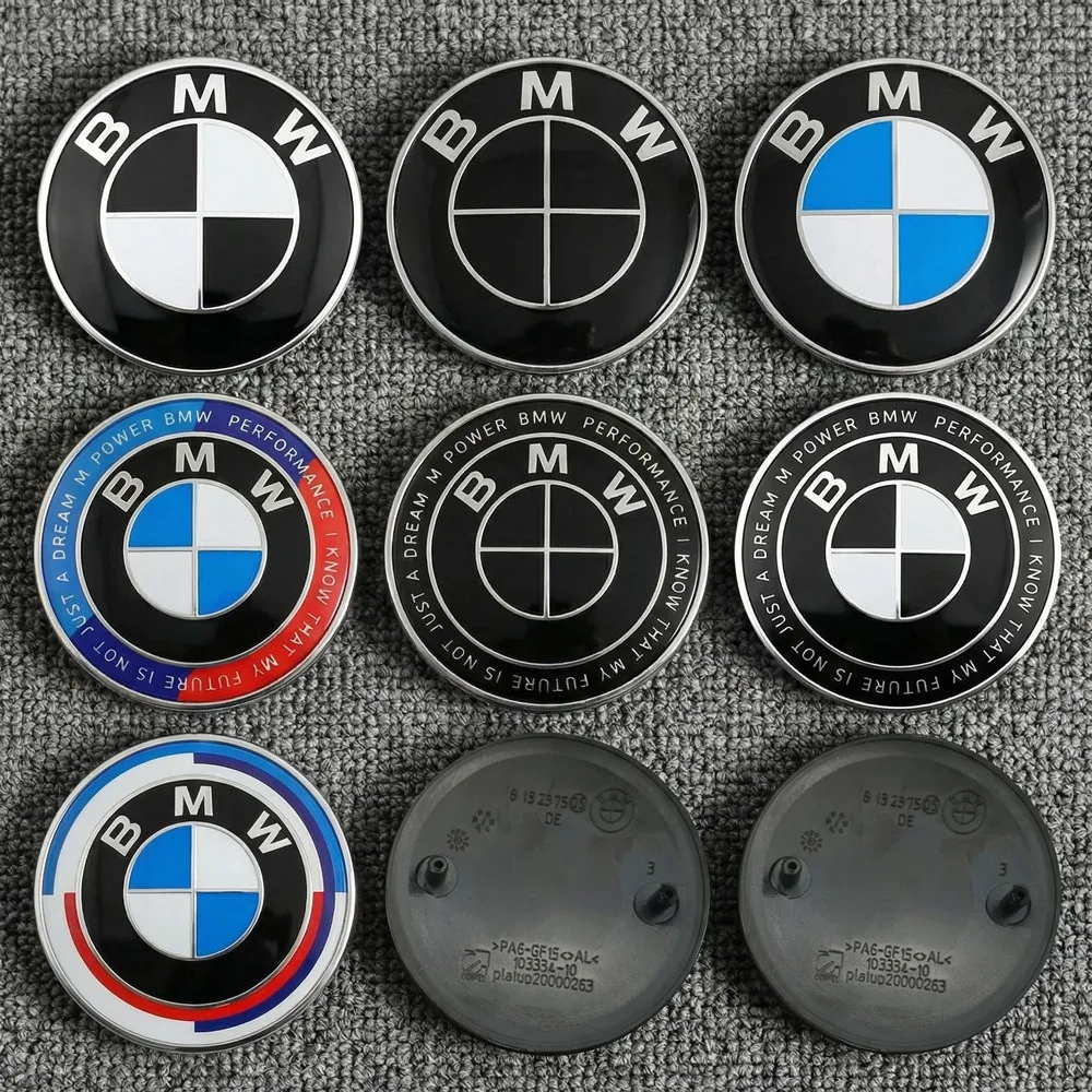 1PC Sticker Emblem 82mm 74mm Hood Front Rear Trunk Logo for Bmw E36 F20 ...