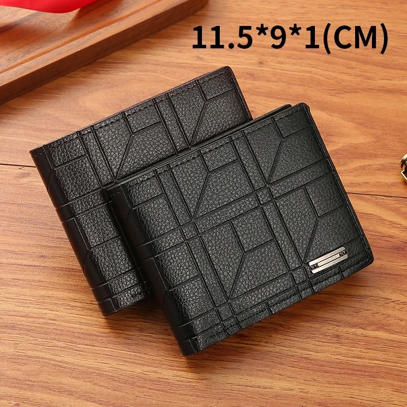 Men-Purse-Black-PU-Leather-Multiple-Slot-Casual-Large-Capacity-Coin ...