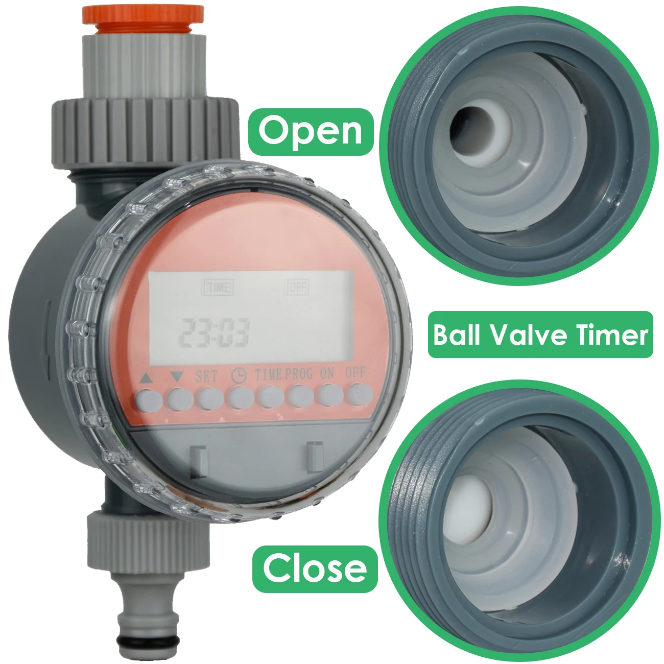 Programmateur arrosage,Minuterie d'Eau de Jardin,Vanne à Bille existent Électronique,Système de ...