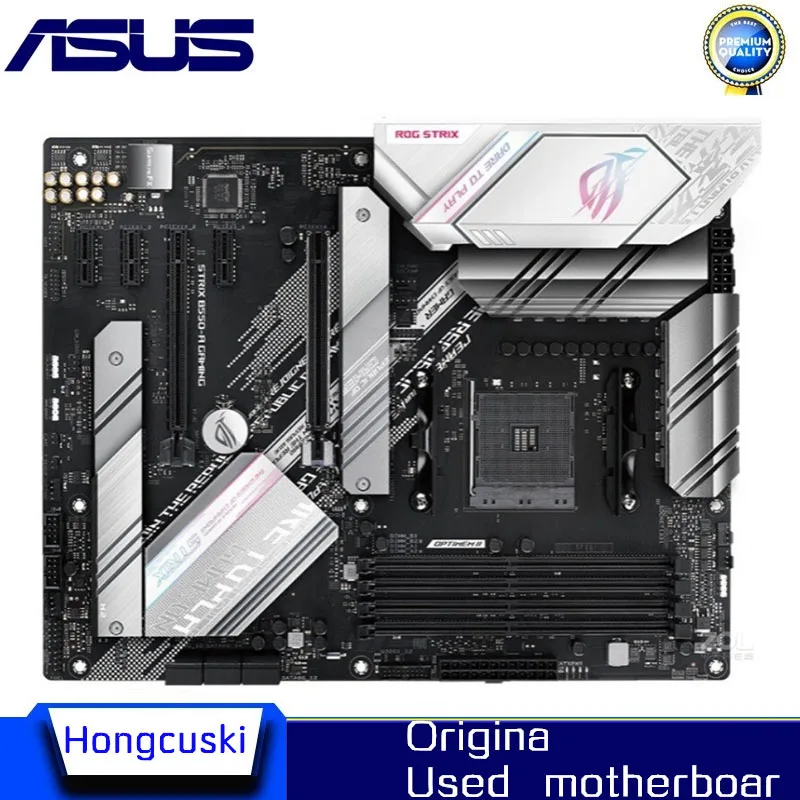 Usado placa mãe para asus prime B550M A (wi fi) placa mãe soquete am4 amd b550 original desktop ...