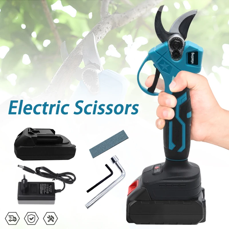 Brushless Electric Pruning Shears Garden Tool Pruner Cordless Electric ...