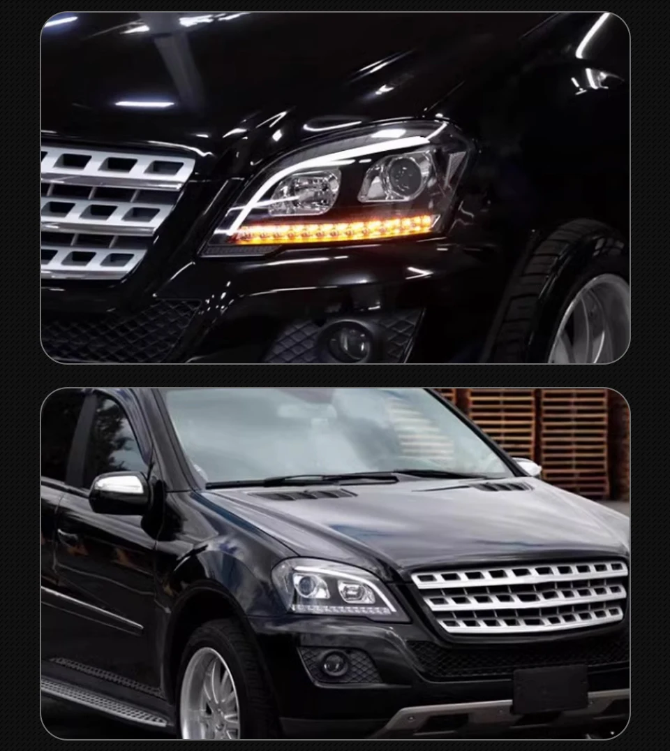 Car Styling Head Lamp For Benz W164 Headlights 2009-2012 Ml350 Ml400 ...