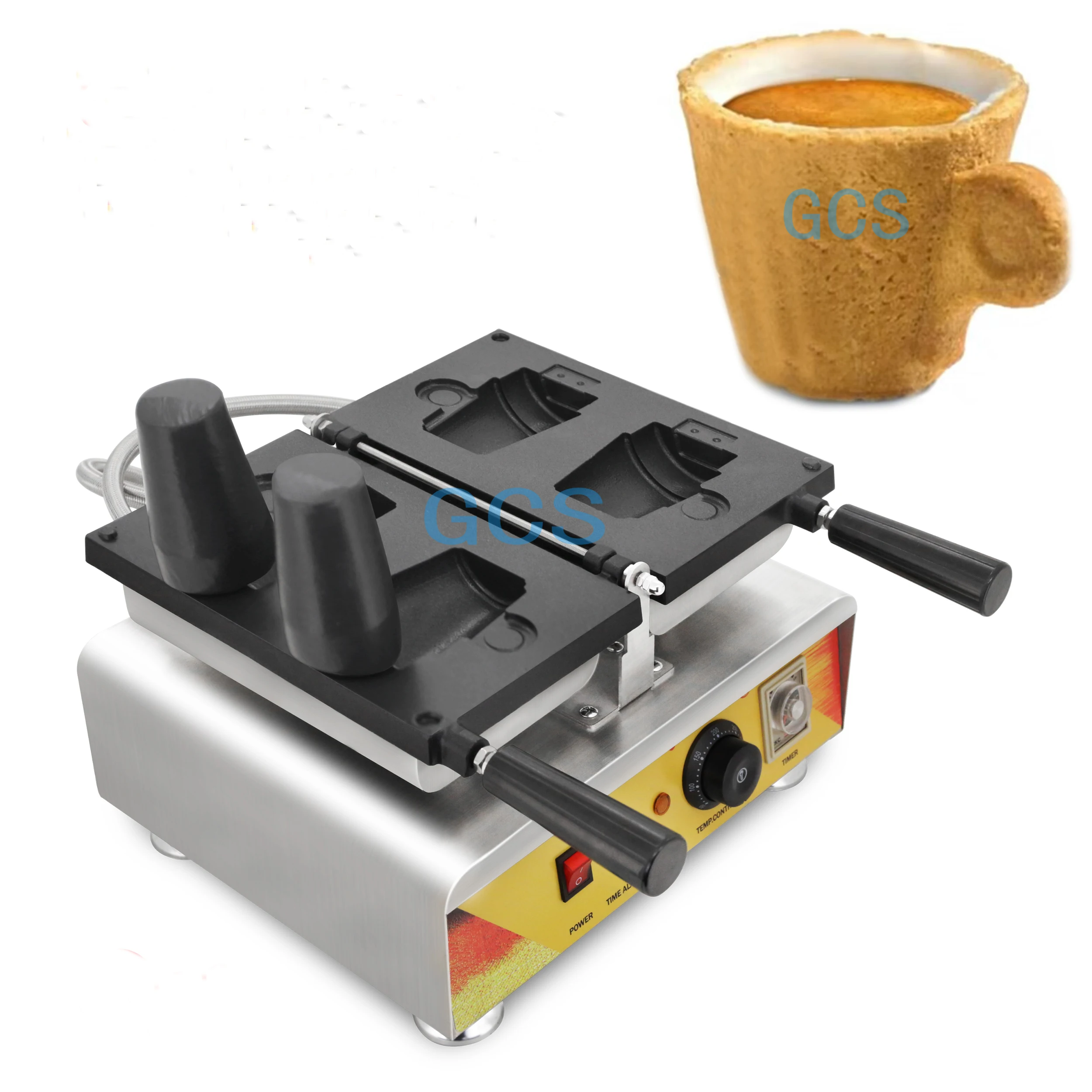 Electric-110-220V-Edible-Coffee-Cup-Waffle-Maker-Machine-Non-stick ...