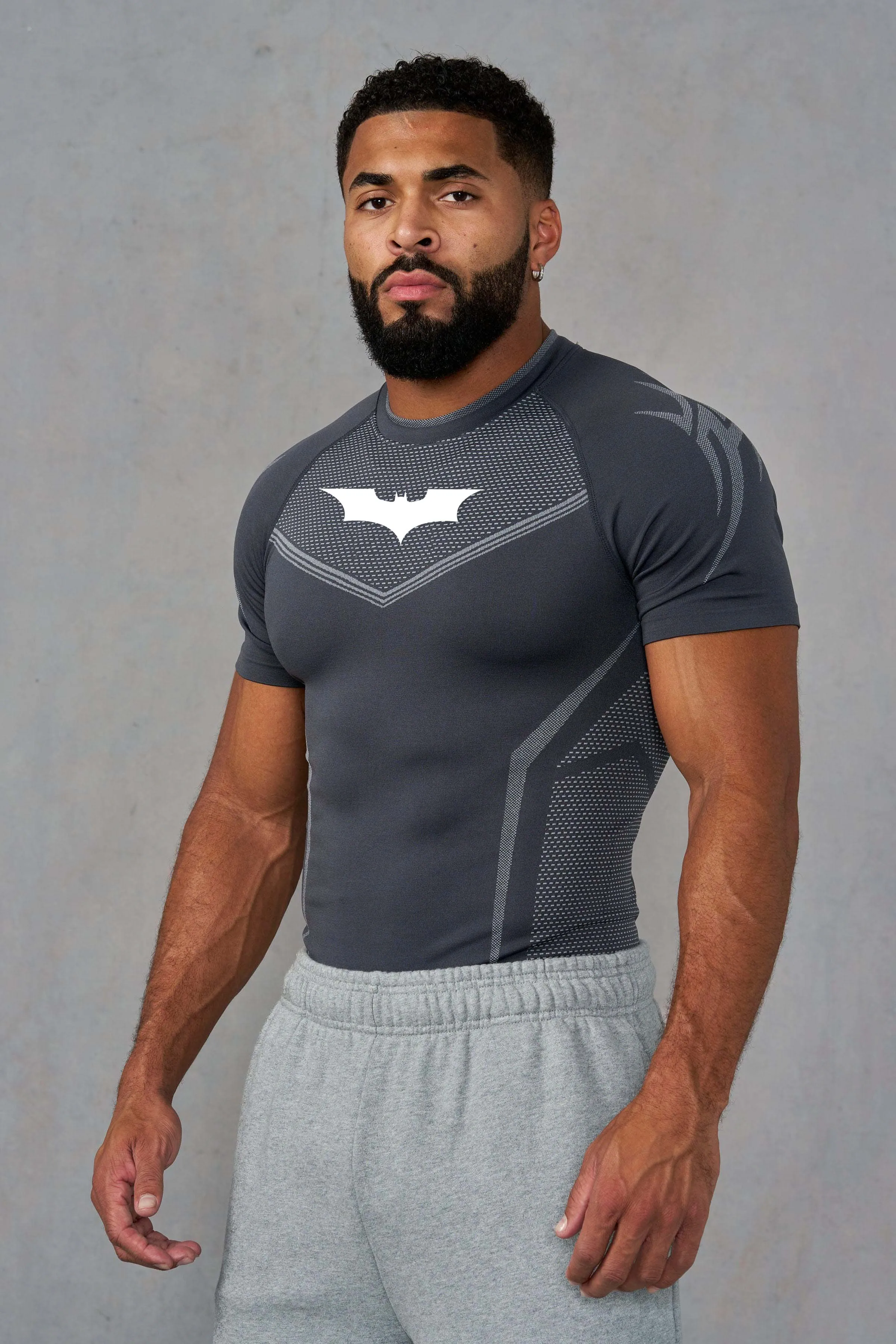 Bat 2026 Summer New Men's Tight Gym T-shirt Jogger Sports Fitness ...