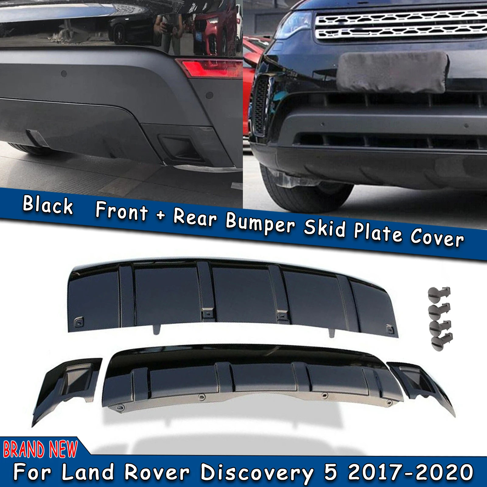 Auto Front Bumper & Rear Diffuser Tow Hook Guard Spoiler Anti Skid ...