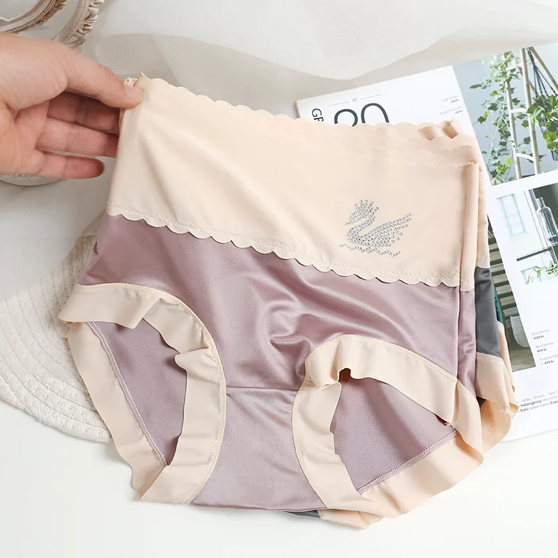 M-XL-Cotton-Panties-Women-s-Underwear-Plus-Size-High-Waist-Seamless ...