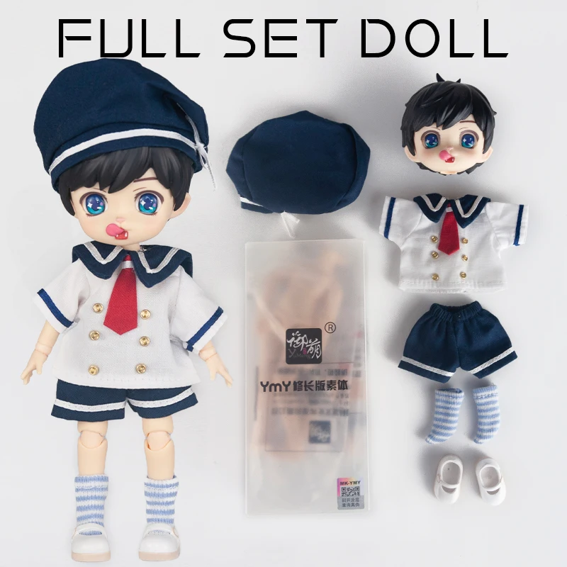 YMY ob11 Doll full set 1/12 Bjd Gsc Figures Toys Gift Including Head,hair, face, shoes,clothing ...