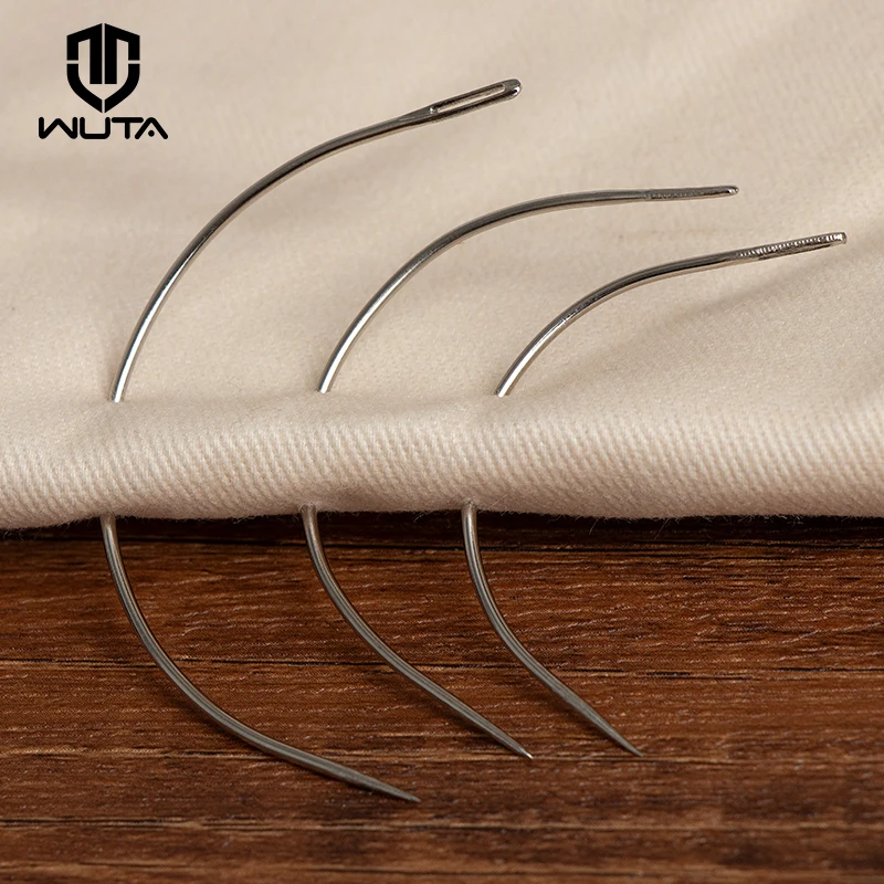 WUTA-30pcs-Leather-Curved-Needles-Practical-C-Type-Big-Eyes-Repair ...