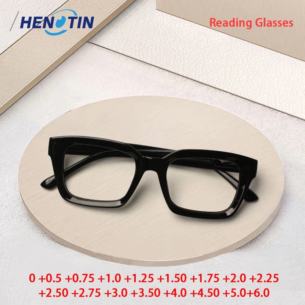 1pc Oversized Square Reading Glasses | Reading Glasses Women Presbyopia ...