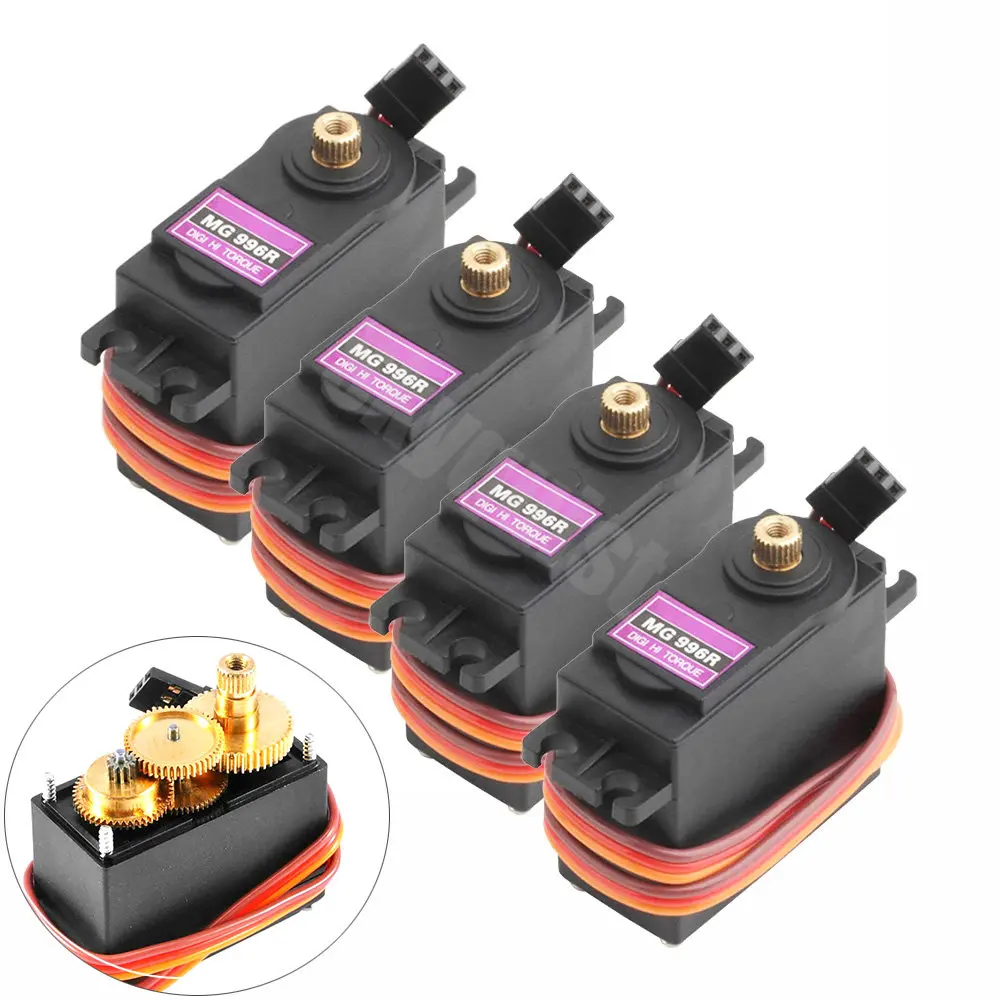 4PCS/lot 13KG 15KG Servos Digital MG995 MG996 Servo All Metal Gear for ...