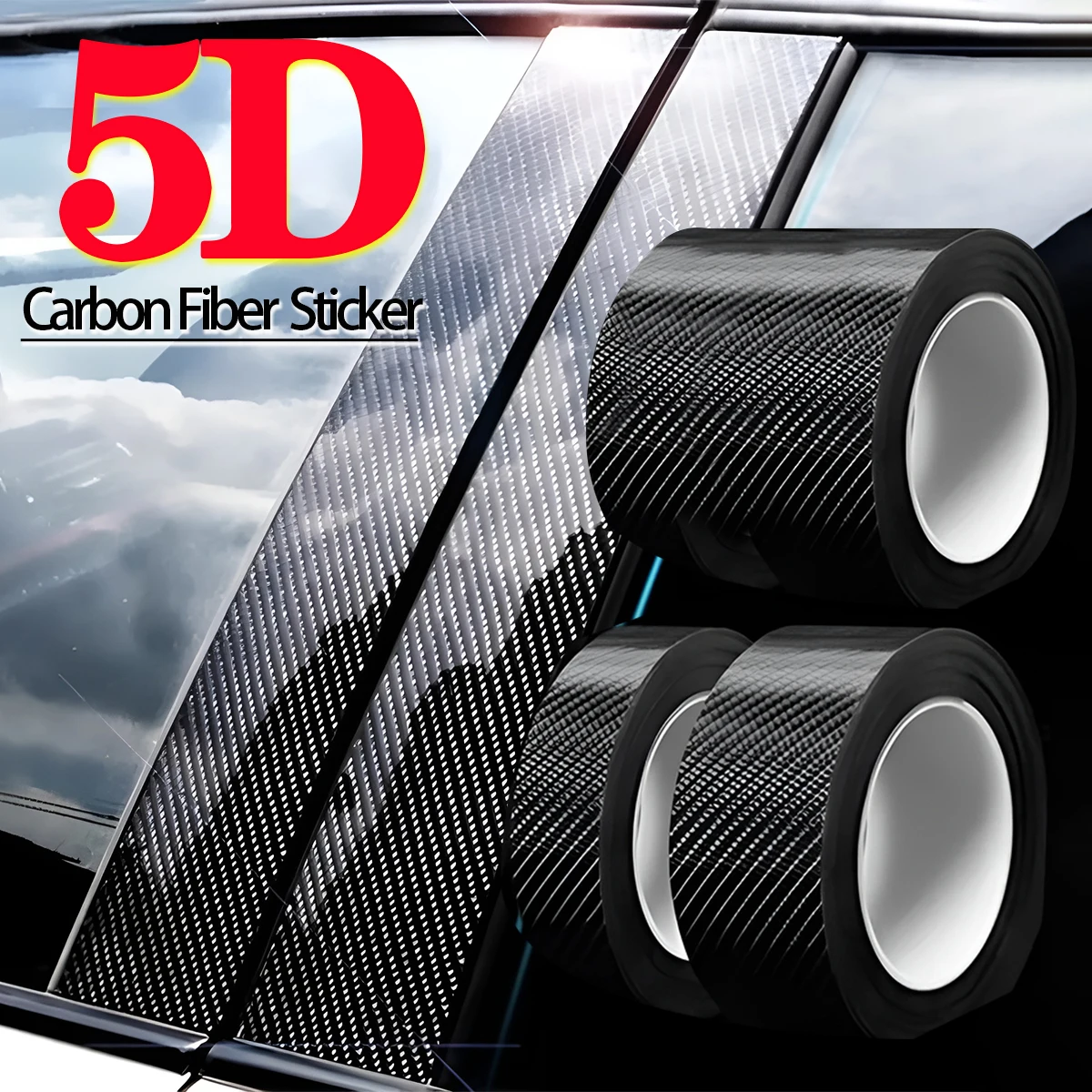 Carbon-Fiber-Sticker-Car-Door-Sill-Protector-Film-Anti-Waterproof ...