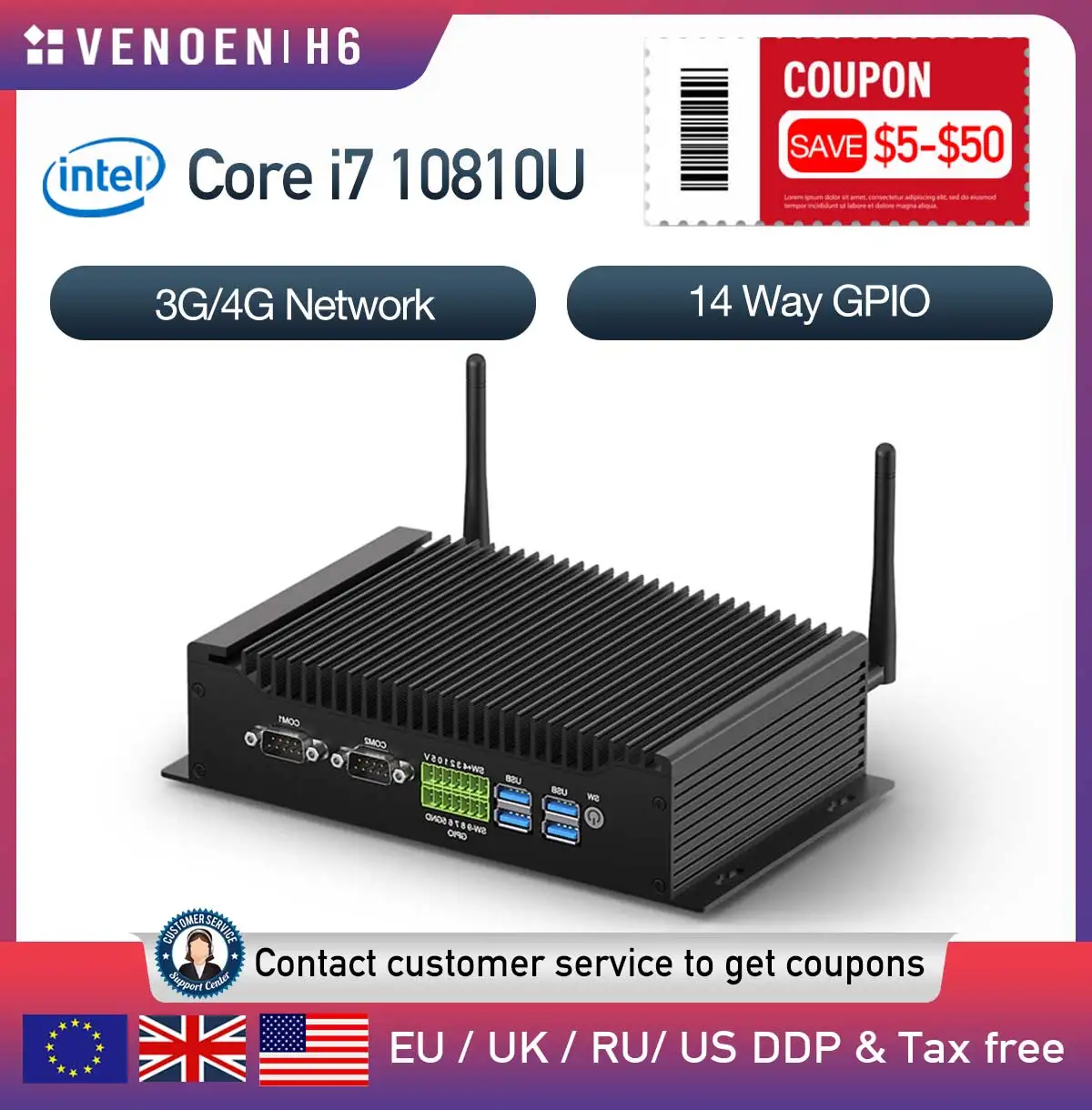 Core-i7-10810U-i5-10210U-Industrial-Fanless-Mini-PC-2-HDMI-DP-RS232-Com ...