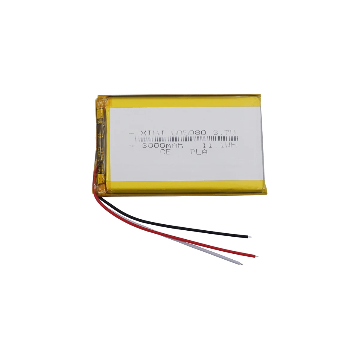 3.7V 3000mAh 11.1Wh NTC 3-Wires Thermistor Li Lithium Battery 605080 ...