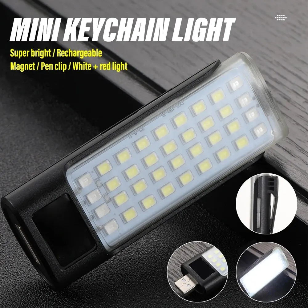 Rechargeable-MINI-LED-Flashlight-Worklight-Keychain-Light-Camping-Lamp ...