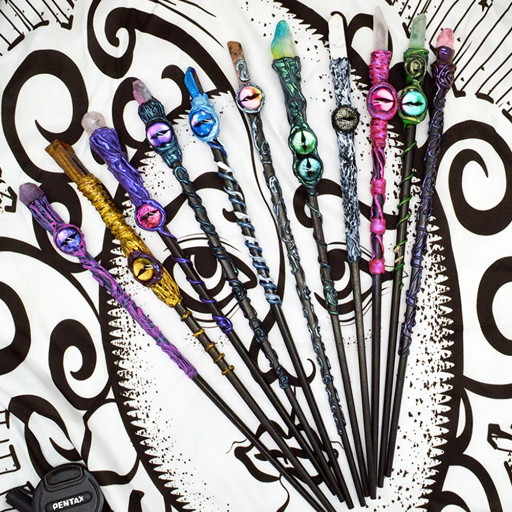 Witch Magic Wand Handmade Fashion Jewelry Multicolor Natural Crystal ...
