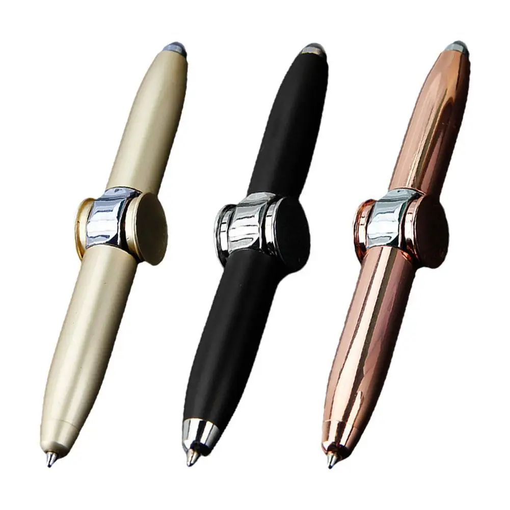 Metal-Luminous-Spinner-LED-Light-Pens-Student-Gift-Ballpoint-Pen-LED ...