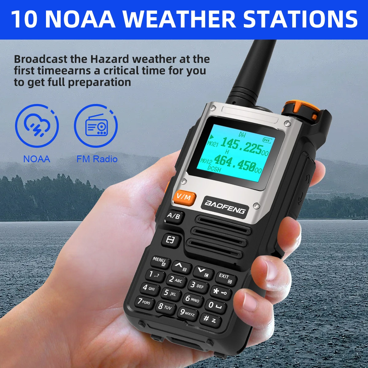 Baofeng UV-K61 Multi-Band Walkie Talkie with Wireless Freq Copy, 999CH ...