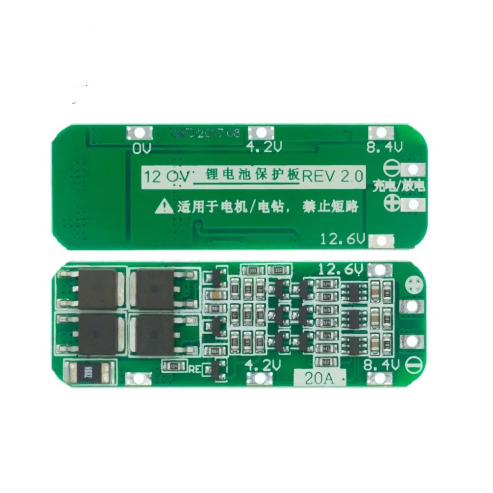 3S 20A Li-ion Lithium Battery 18650 Charger PCB BMS Protection Board For Drill Motor 12.6V Lipo ...
