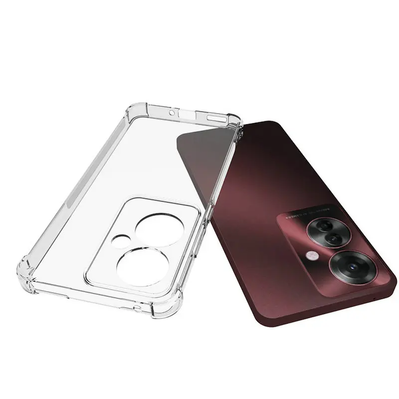 For-OPPO-Reno11-F-5G-Transparent-TPU-Case-Anti-Shock-HD-Clear-TPU-Case ...