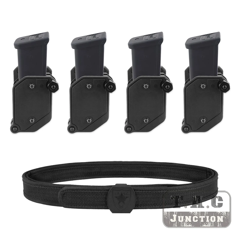 4pcs Ipsc Idpa Magazine Holster + Belt Set Uspsa 3-gun 1911 Mag Pouch ...