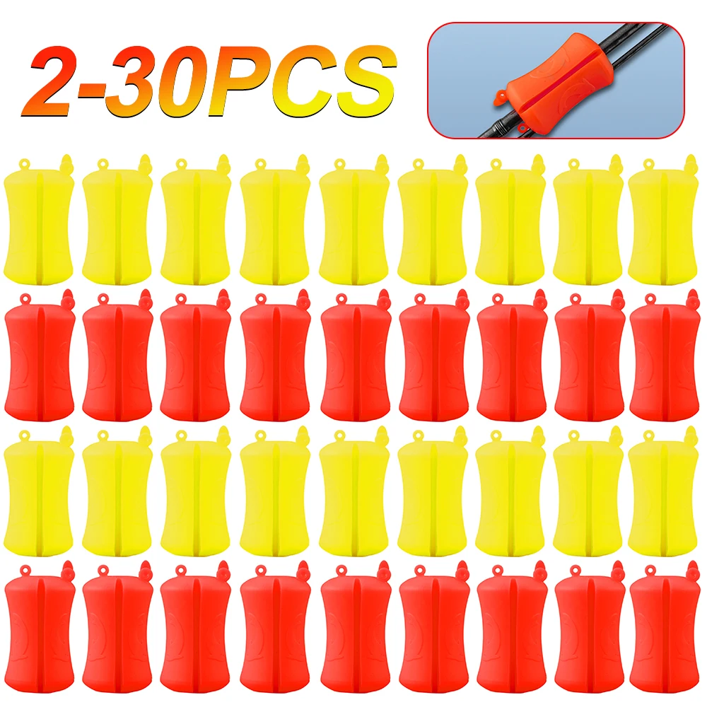 2-30pcs-Silicone-Fishing-Rod-Fixed-Ball-Rod-Fishing-Rod-Pole-Fastener ...
