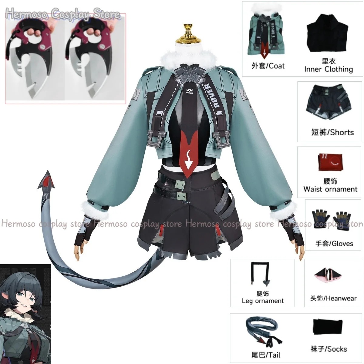 Zenless-Zone-Zero-Jane-Doe-Women-Royal-Sister-Cosplay-Costume-Hair-Cos ...