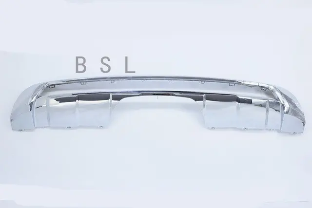 A 1668804340 Rear Bumper Chrome Trim Chromium Styling Spoiler Diffuser ...