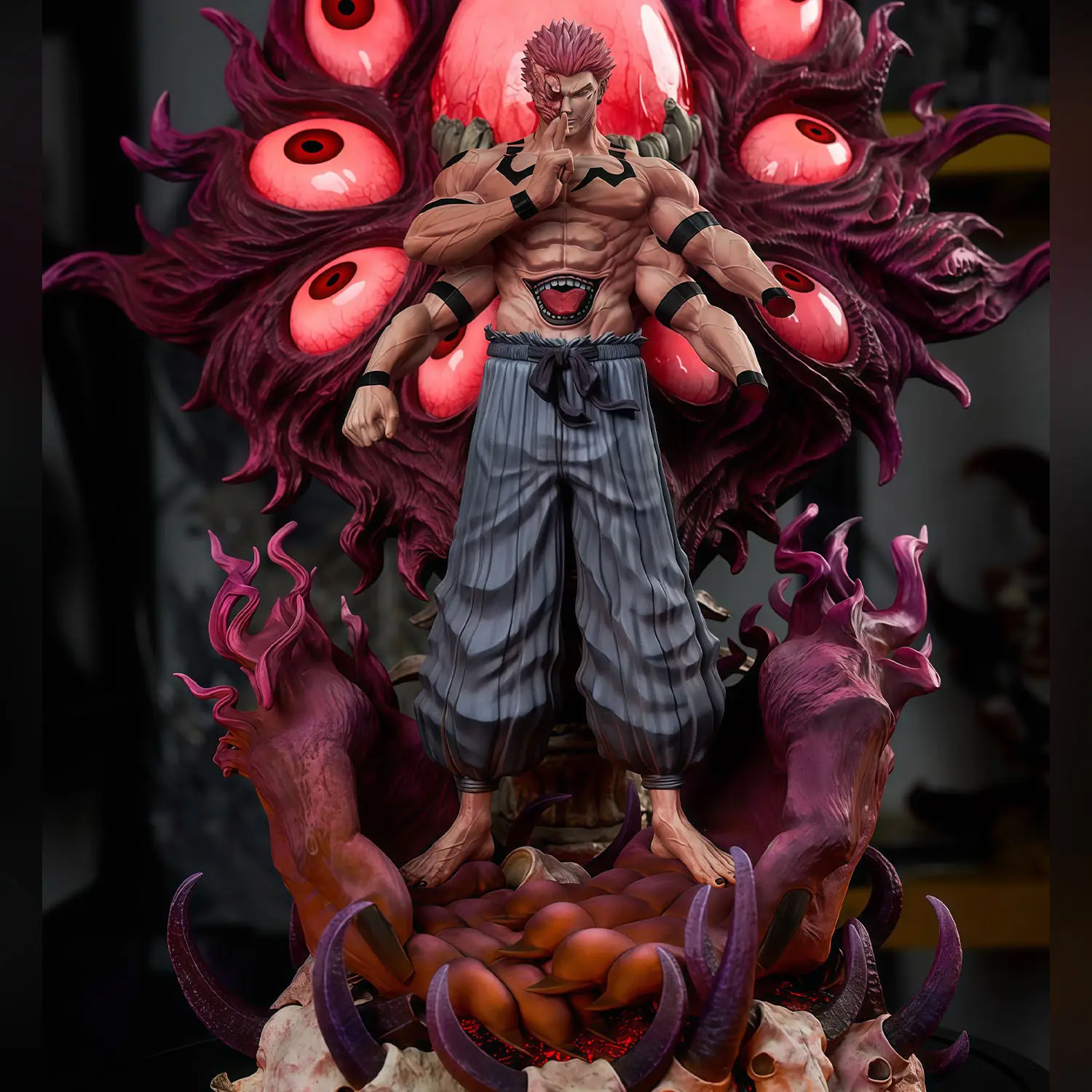 Jujutsu Kaisen Anime Statue: Ryomen Sukuna Early Form, 12 inch (30cm ...