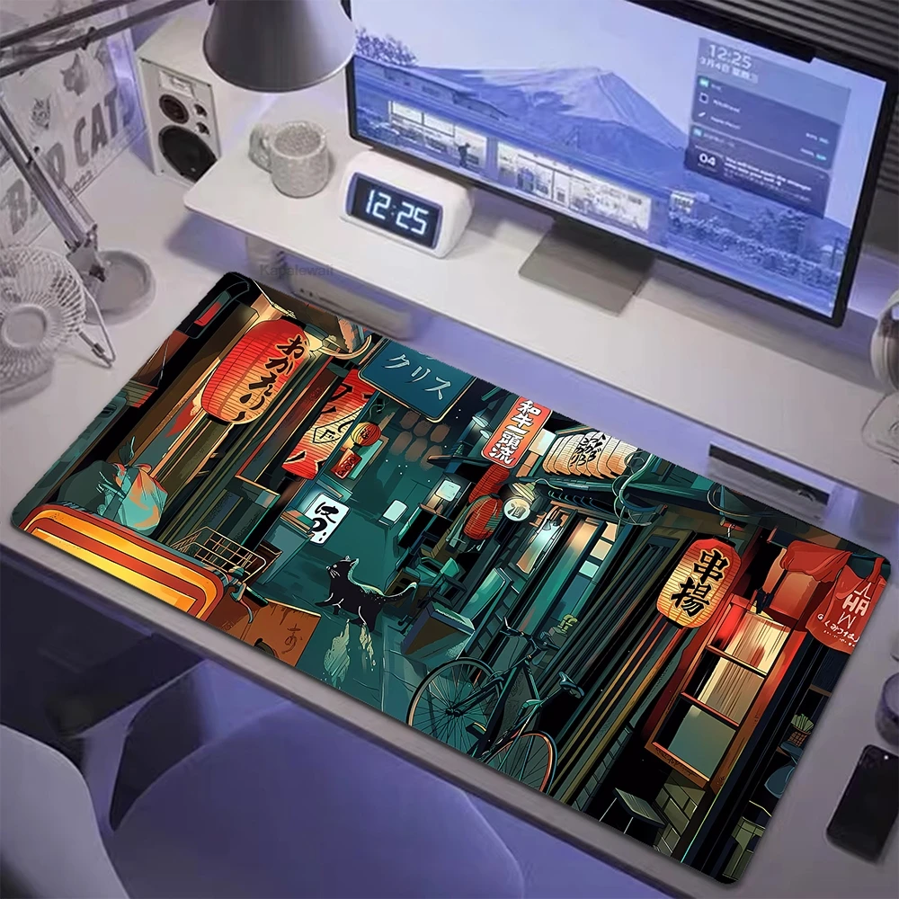 Pc-Gamer-Mousepad-City-Street-Mouse-Pad-Gaming-900x400mm-Neon-Desk-Mat ...