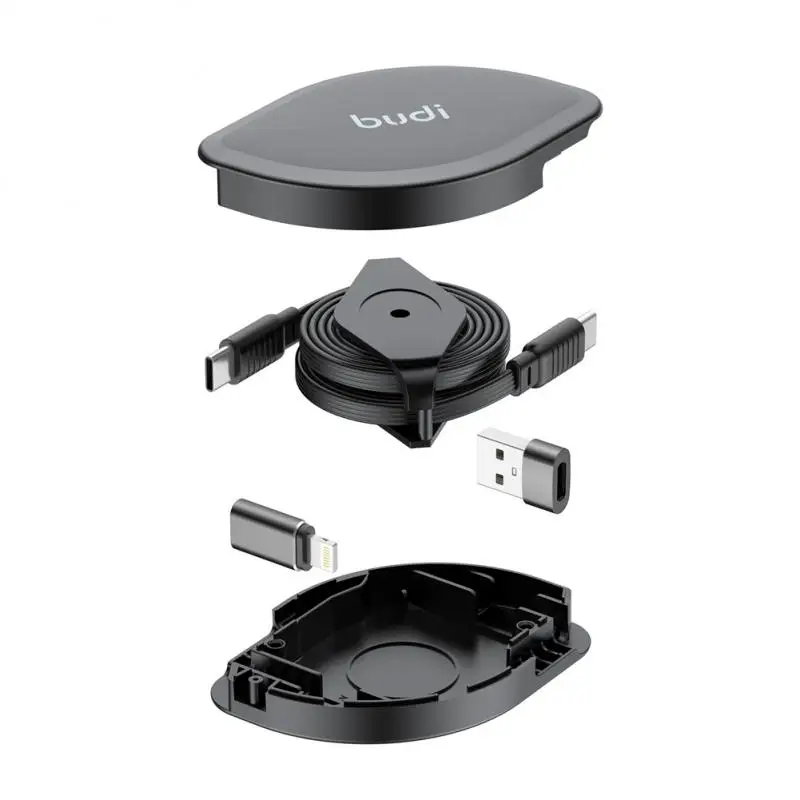 Multi-purpose Charging Cable Budi Adjustable Portable Retractable Wire ...