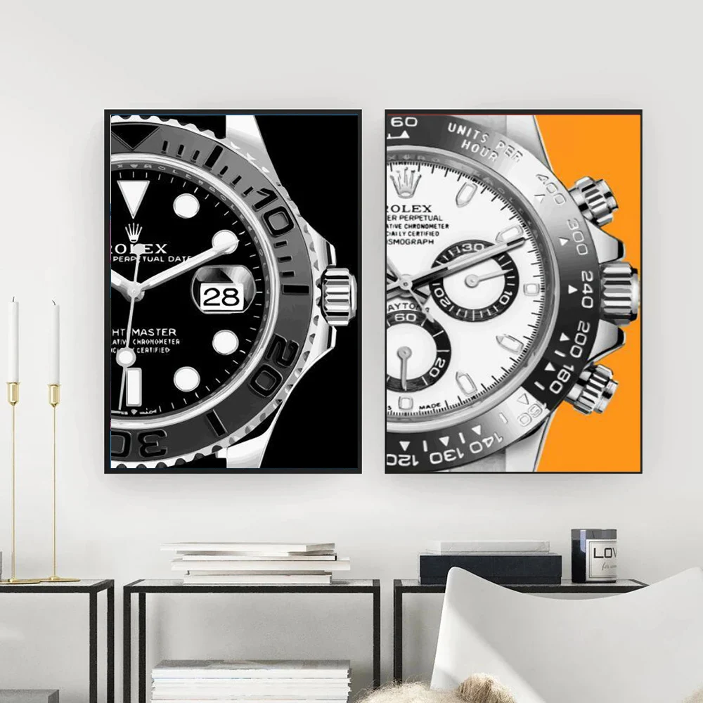 Fashion Luxury Watch Graffiti Art Canvas Paintings on the Wall Art ...