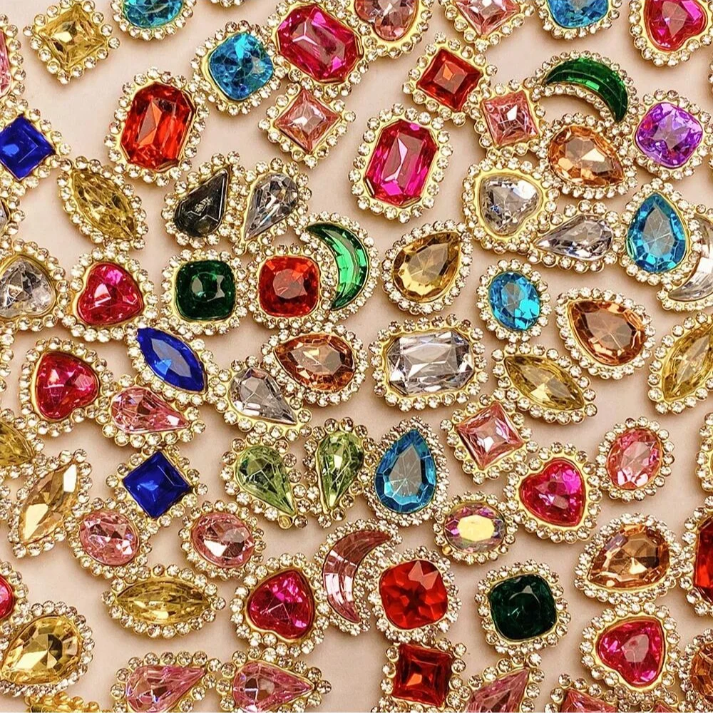 50pcs-Multicolor-Hand-Sewing-Rhinestone-Claw-Rhinestone-Clothing ...
