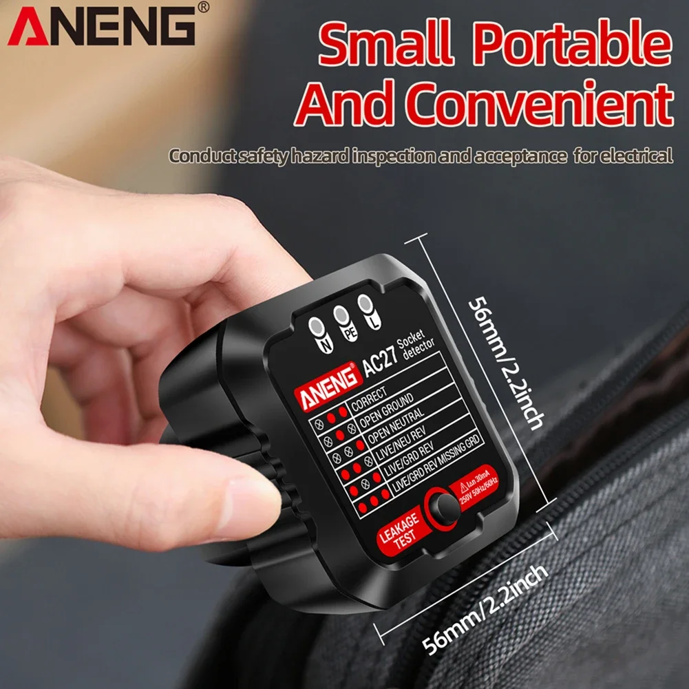 ANENG-AC27-Socket-Polarity-Detector-Digital-Display-Polarity-Phase ...