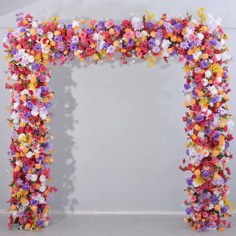 Outdoor-Colourful-Wedding-Backdrop-Arch-Frame-Deco-Arrangement-Floral ...