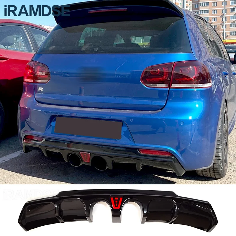 Golf-R-Rear-Diffuser-for-Volkswagen-Golf-MK6-R20-2008-to-2012-Glossy ...
