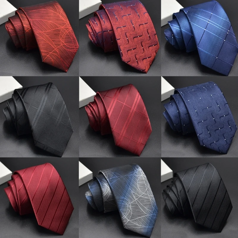 Men-s-Tie-Casual-Necktie-Adjustable-Tie-Uniform-Versatile-Checkered ...