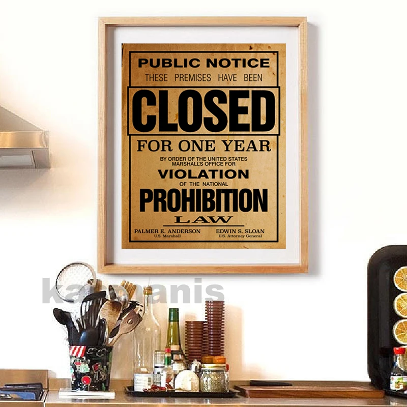 1920s Prohibition Posters