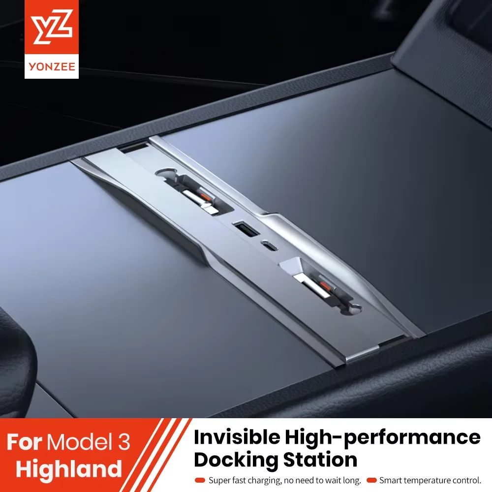 YZ-For-Tesla-Model-3-Highland-2024-Docking-Station-Fast-Charger ...