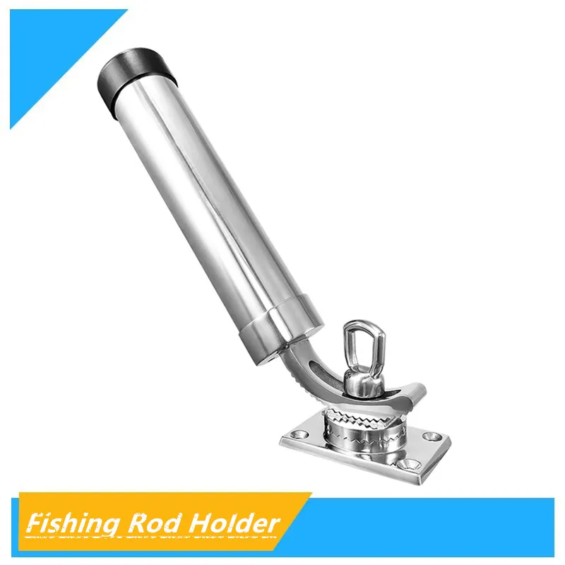 316-Stainless-Steel-Fishing-Rod-Holder-360-Degree-Rotation-Outrigger ...