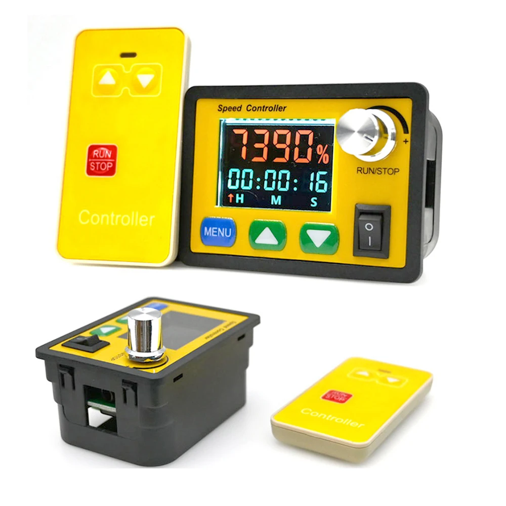 DC6-55V-30A-Brush-Motor-Speed-Controller-Tachometer-Timer-Cycle-Start ...