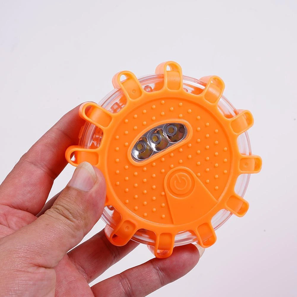 Led Road Flares Emergency Lights Roadside Safety Beacon Disc Flashing ...