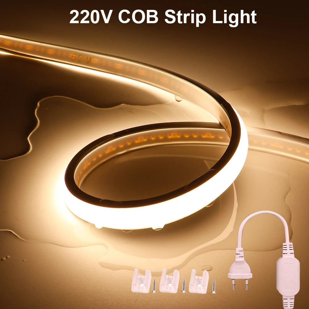 1-100M-COB-LED-Strip-Lights-288leds-M-High-Bright-220V-CRI-RA90-Outdoor ...