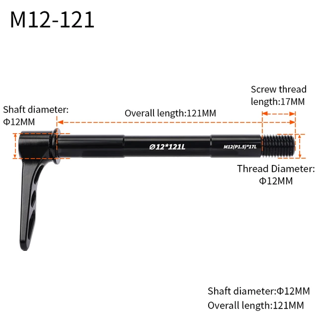 Lebycle MTB Quick release Thru Axle Road Bike Screw Shaft DT Structure ...