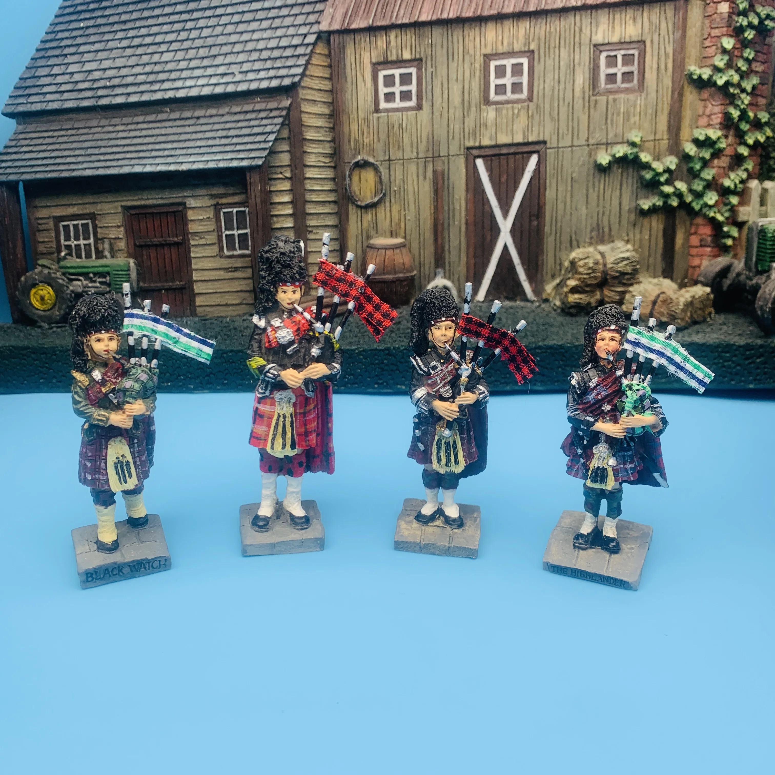 UK-England-Scottish-bagpiper-Miniature-Statues-Mini-Figures-Sand-Table ...