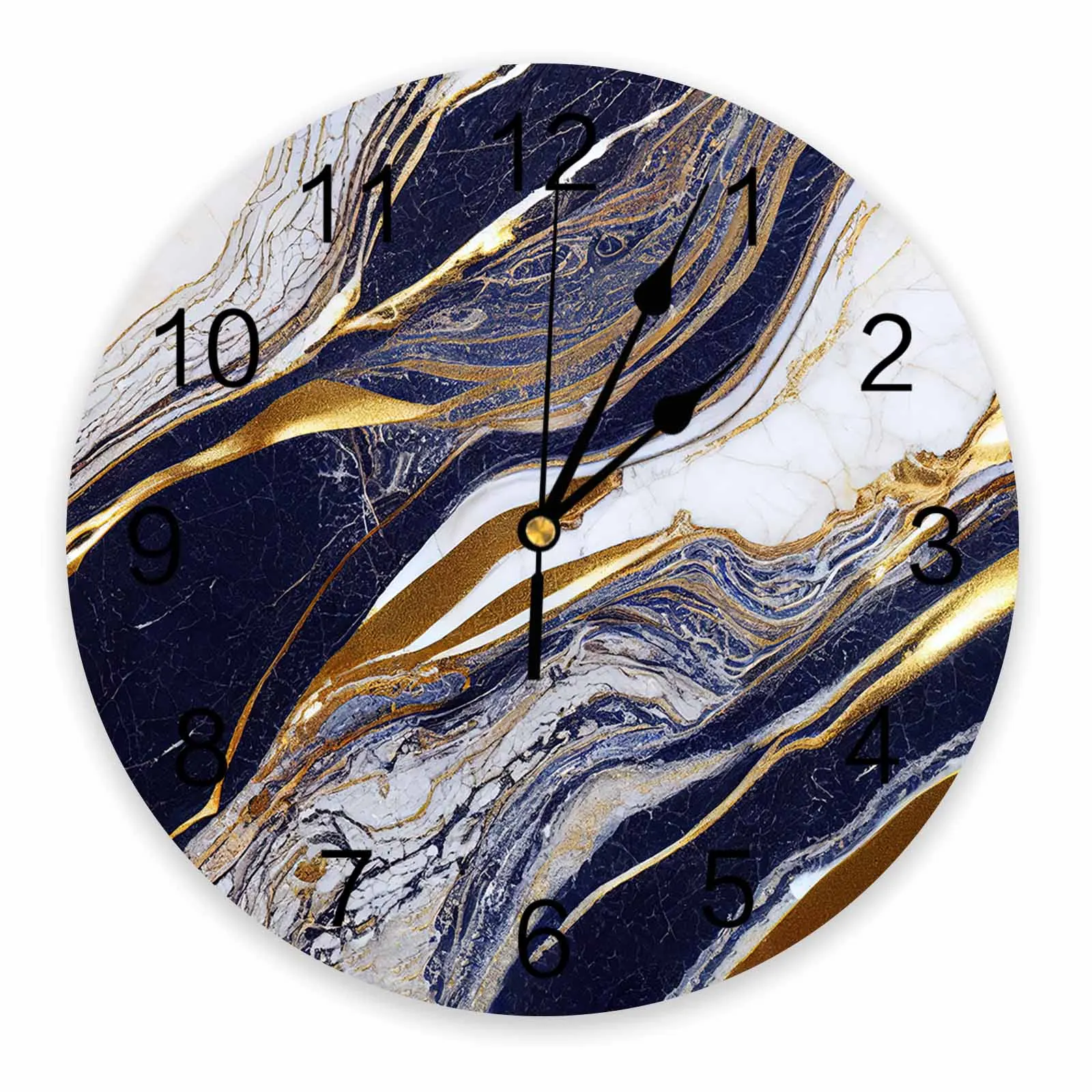 Abstract-Modernism-Printed-Wall-Clock-Modern-Silent-Clock-Living-Room ...