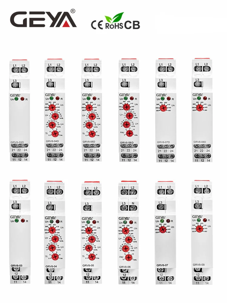 GEYA-3-Phase-Voltage-Protection-Relay-Phase-Sequence-Phase-Failure ...