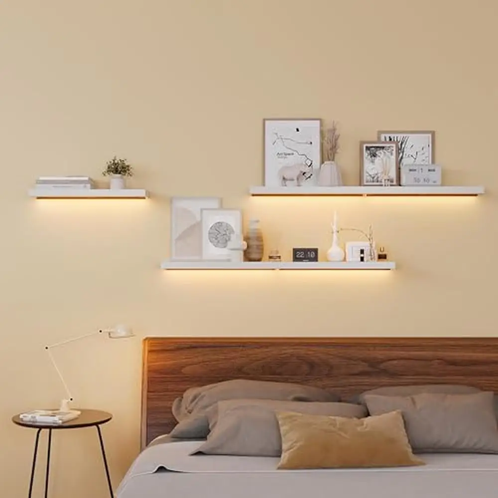 Floating RGB Light Shelf – Inspire Interiors Hub