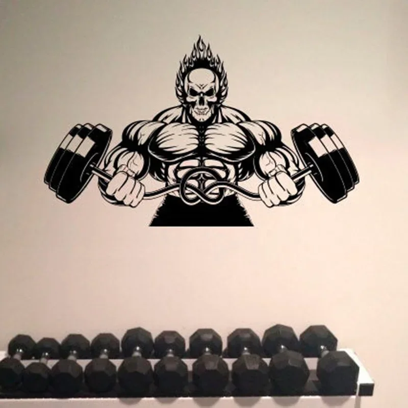 Gym-wand-aufkleber-Bodybuilder-Vinyl-Wandbild-Sport-Sportlich-Wand ...