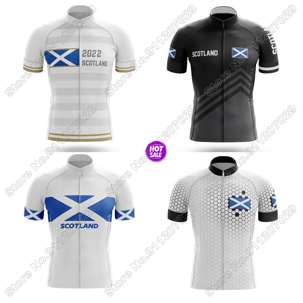Scotland 2022 Cycling Jersey Short Sleeve Summer Cycling Clothing Men ...